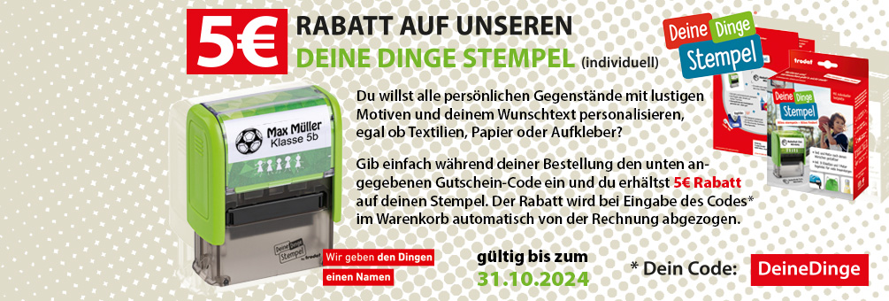 Stempel individuell Online bestellen und gestalten - 24h Service